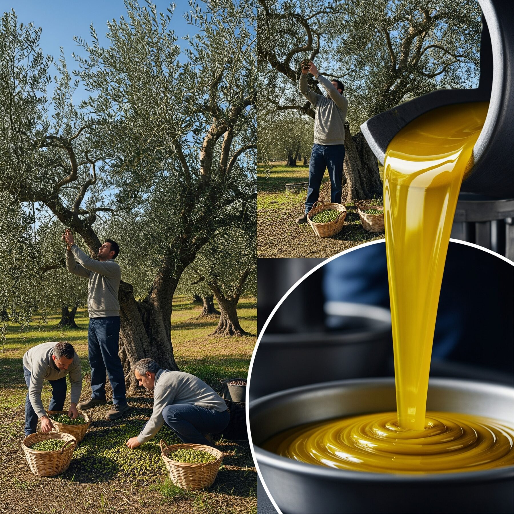 Produzione olio di oliva: fasi, macchine e guida all'EVO